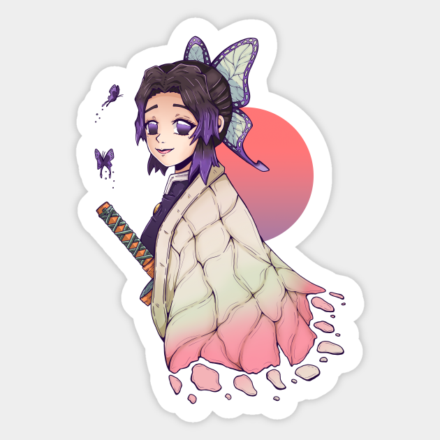 Kocho Shinobu Kimetsu No Yaiba Sticker Teepublic